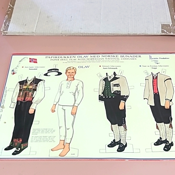 Mariette Produkter | Toys | Vintage Norwegian Paper Dollspapirdukken ...